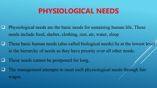 Maslow Hierarchy need theory | PPTX