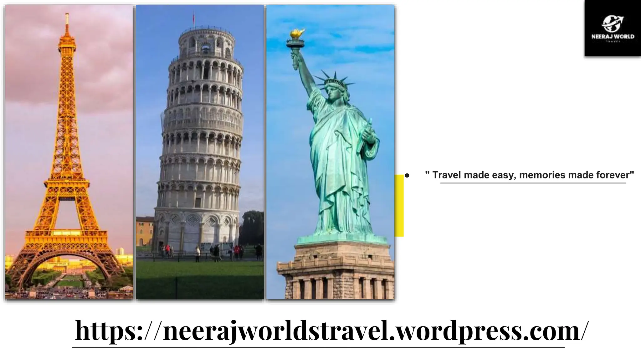 explore the travel in world tour places. | PPTX