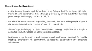 Neeraj Sharma Dell: Dell and Beyond.pptx