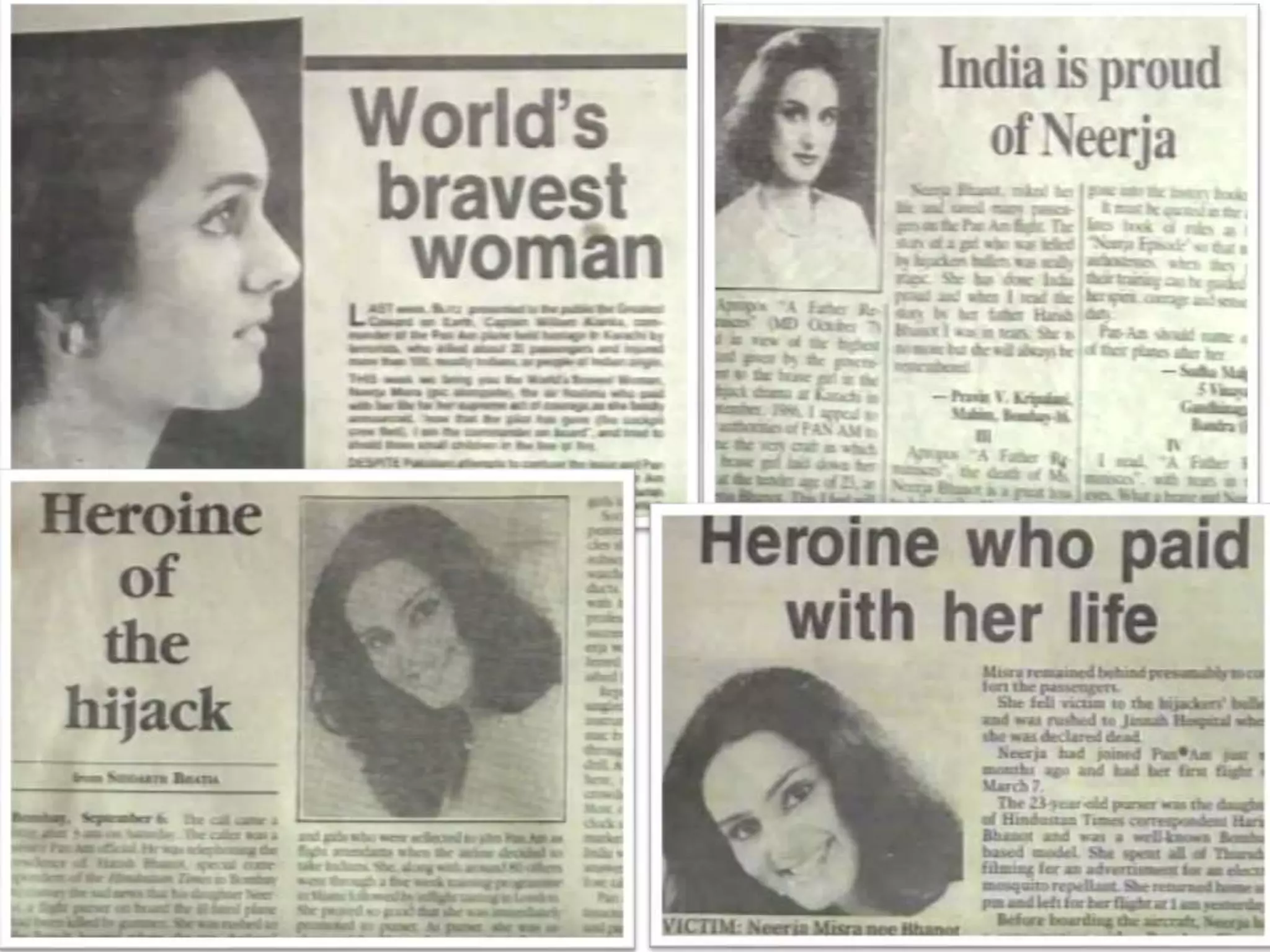 Life History of Neerja Bhanot | PPT