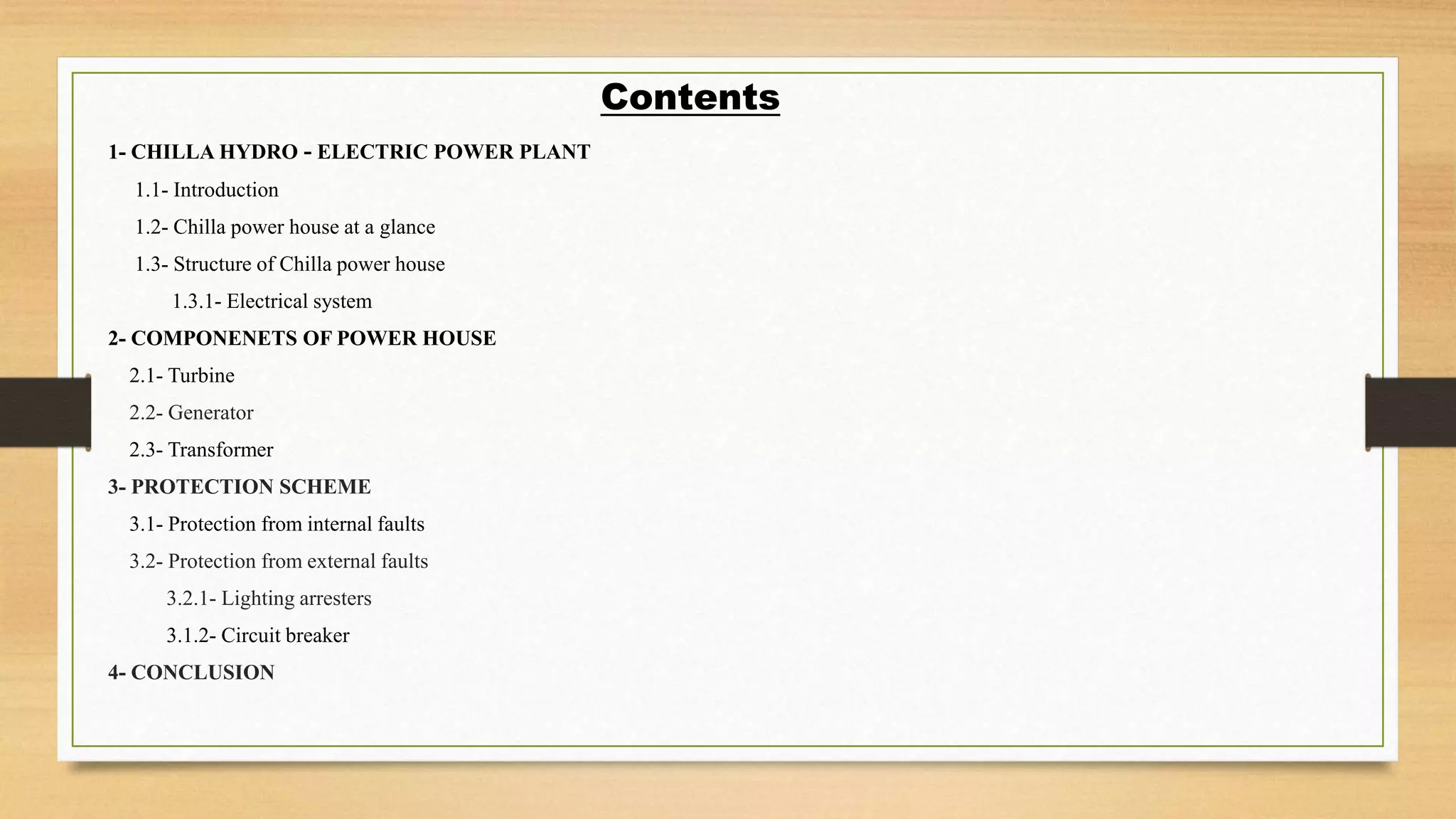 Ppt on chilla hydropower plant. | PPTX