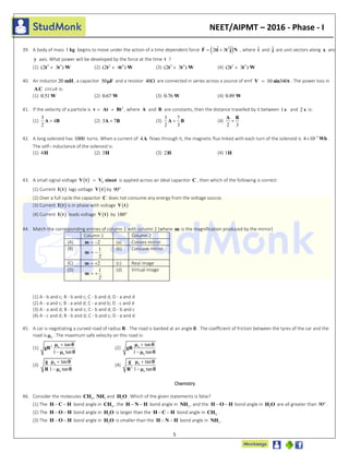 NEET 2016 Previous Year Question Paper | PDF