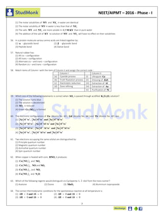 NEET 2016 Previous Year Question Paper | PDF