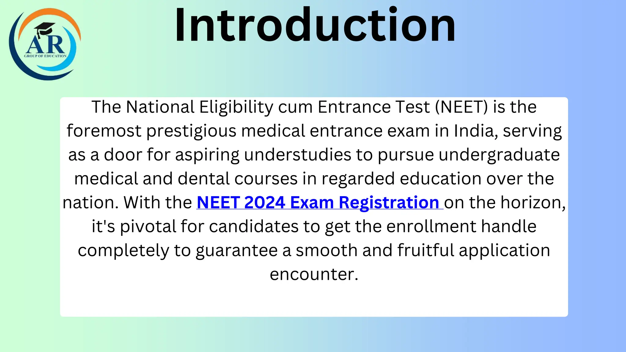 Exploring the Benefits of NEET 2024 Exam Registration | PPT