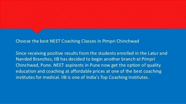 NEET Coaching Classes in Pimpri Chinchwad | PPT