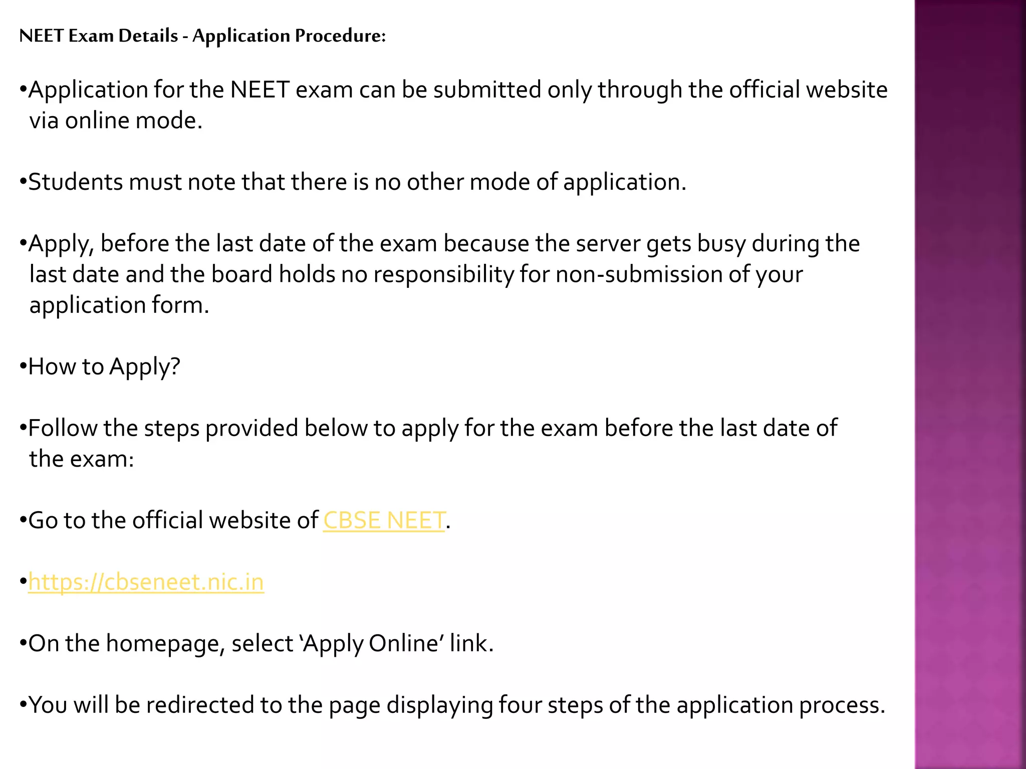Neet exam details | PPTX