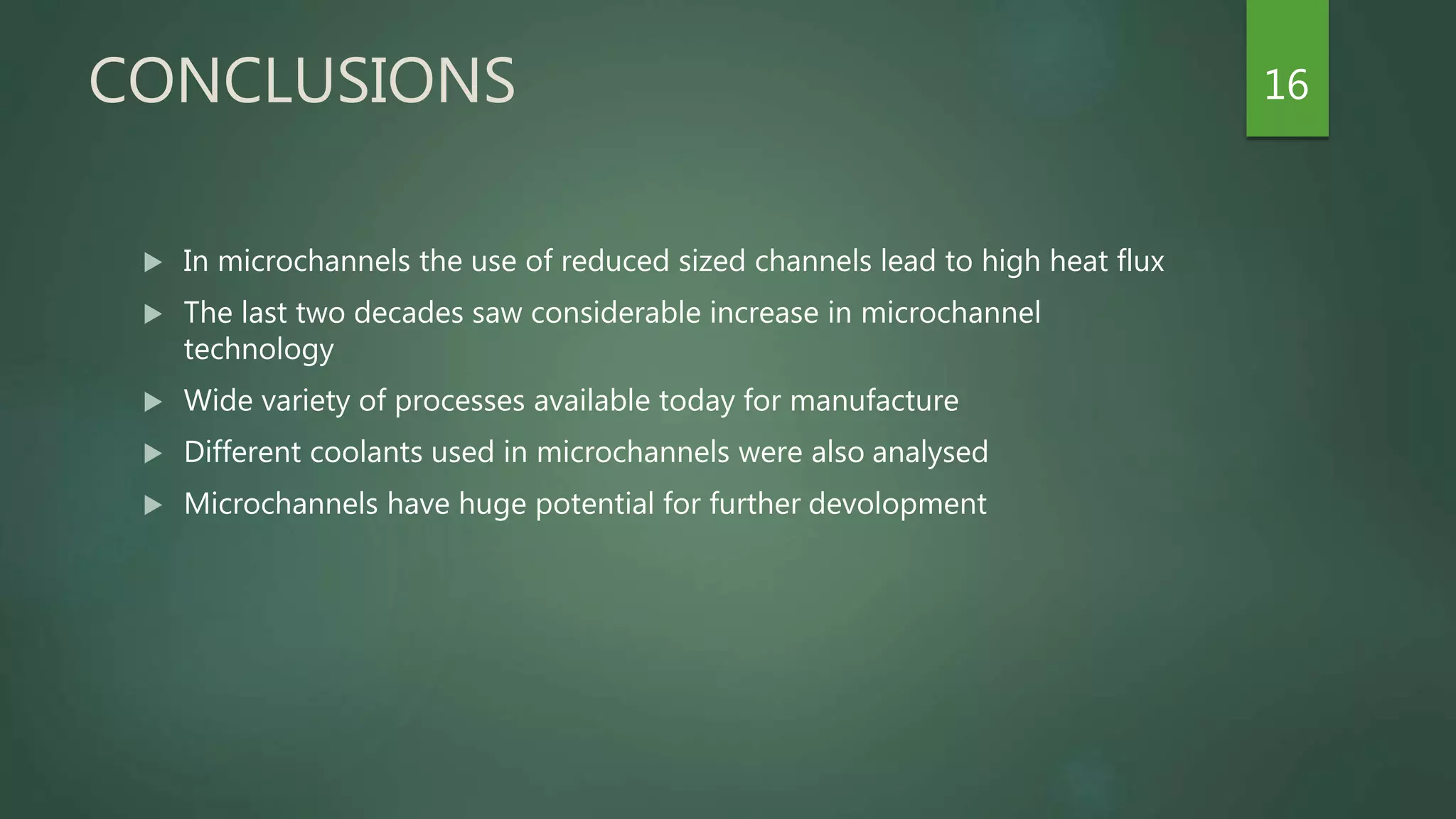 Heat transfer in microchannels | PPTX