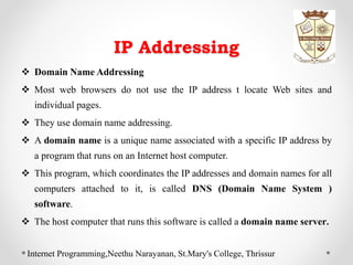 Neethu Narayanan -WEB PROGRAMMING | PPT