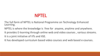 Neethu nptel | PPT