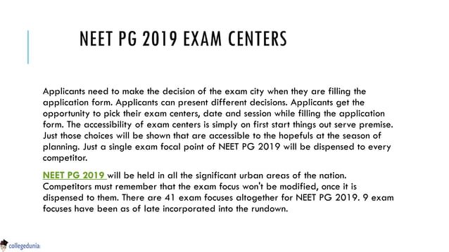 NEET PG 2019 | PPT