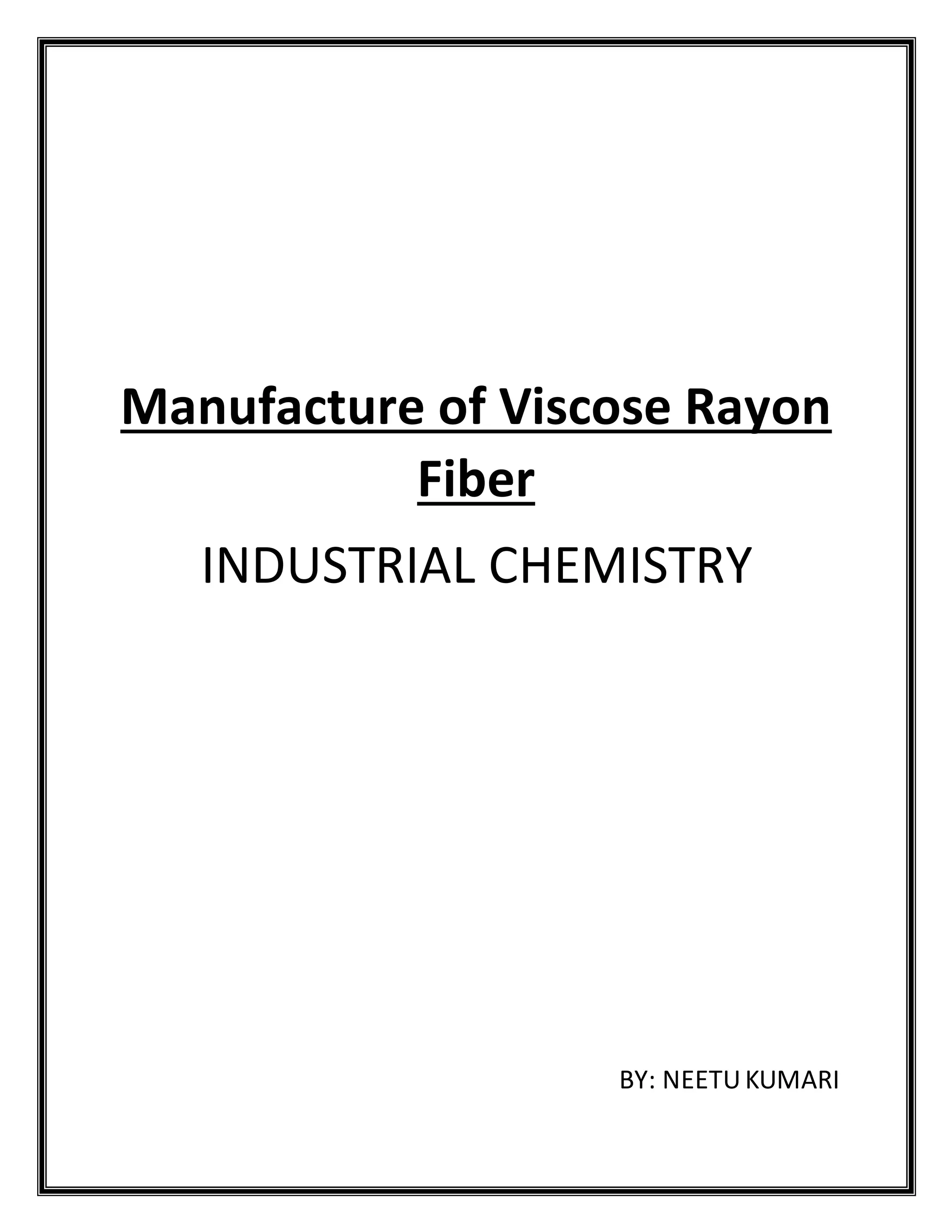 Viscose rayon fiber | DOCX