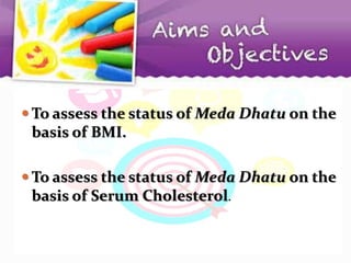 ppt manageable on Bmi ayurveda detailed desciption | PPTX