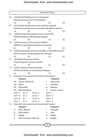 Neet biology cell structure | PDF