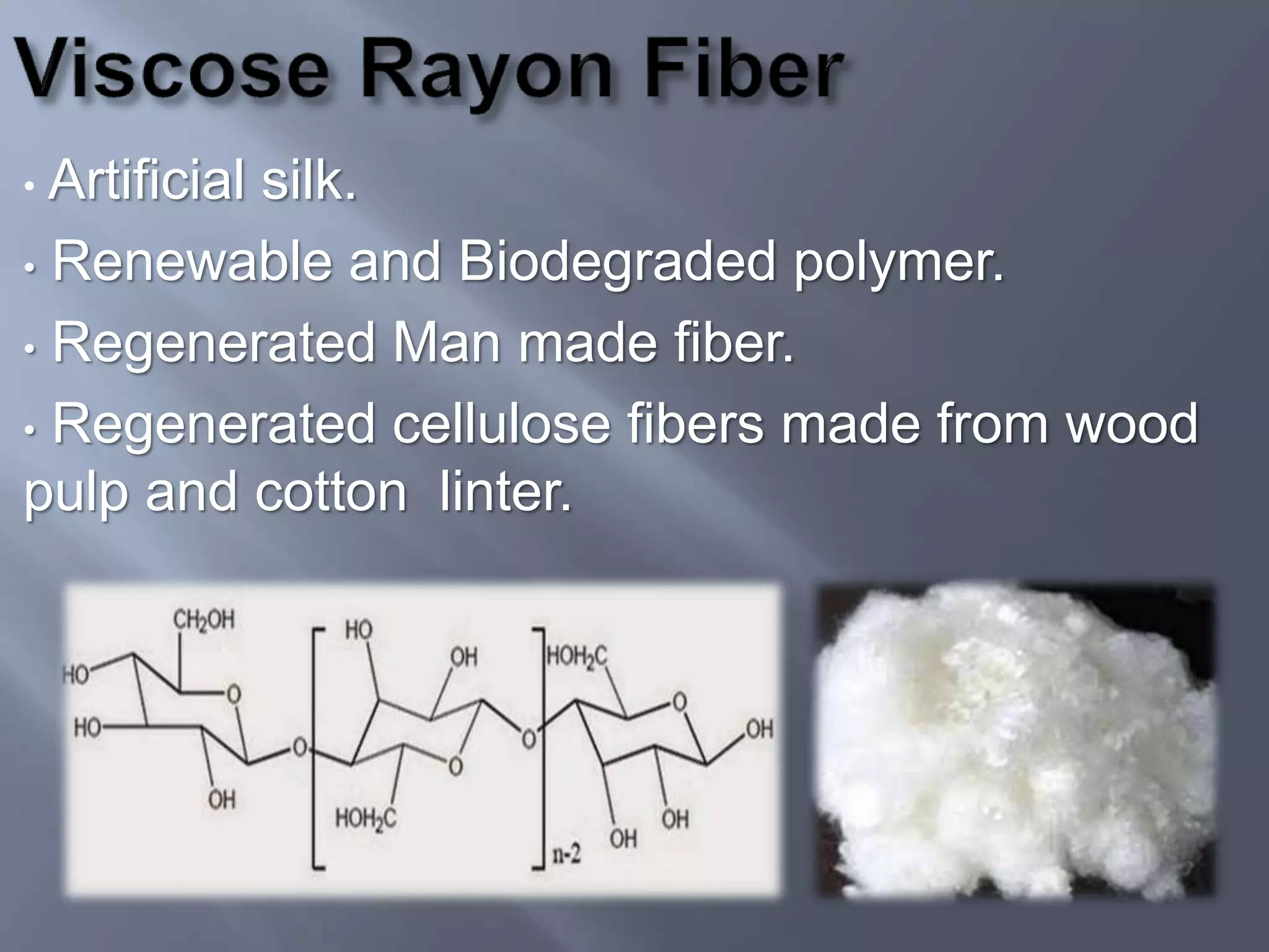 Viscose Rayon Fiber | PPTX