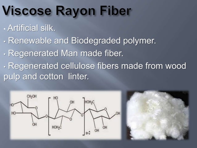Viscose Rayon Fiber | PPTX