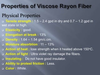 Viscose Rayon Fiber | PPTX