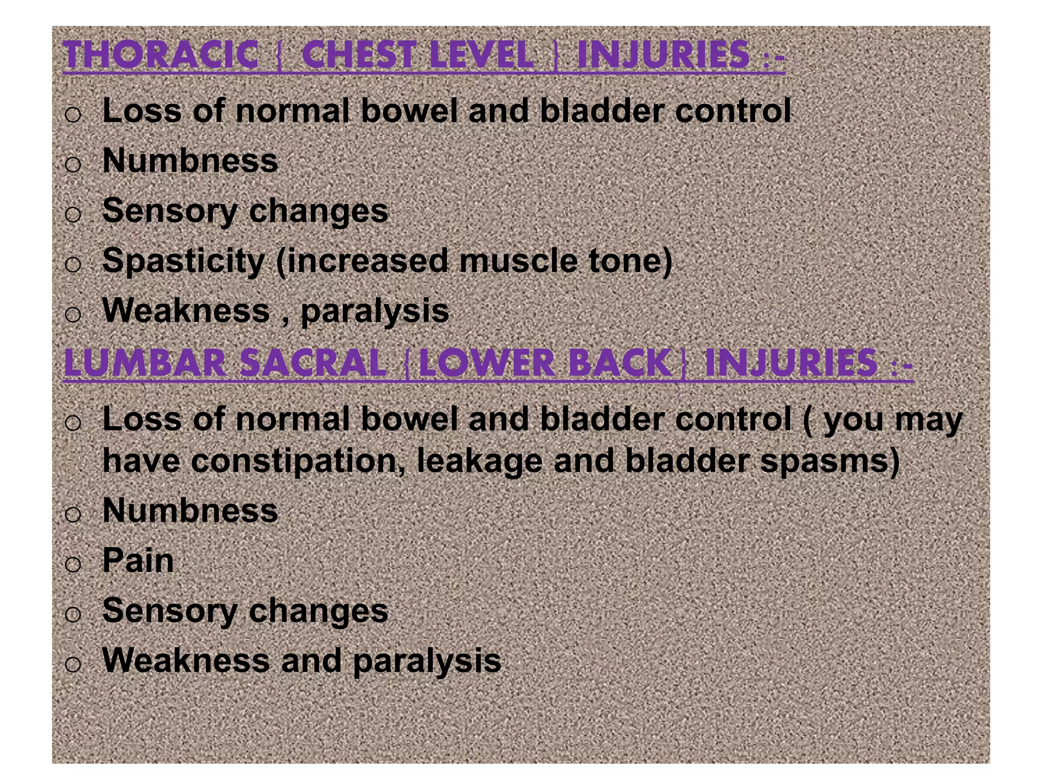 spinal cord injury ppt | PPTX