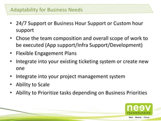 Neev Model for Support Engagements | PPTX | IT and Internet Support | Internet