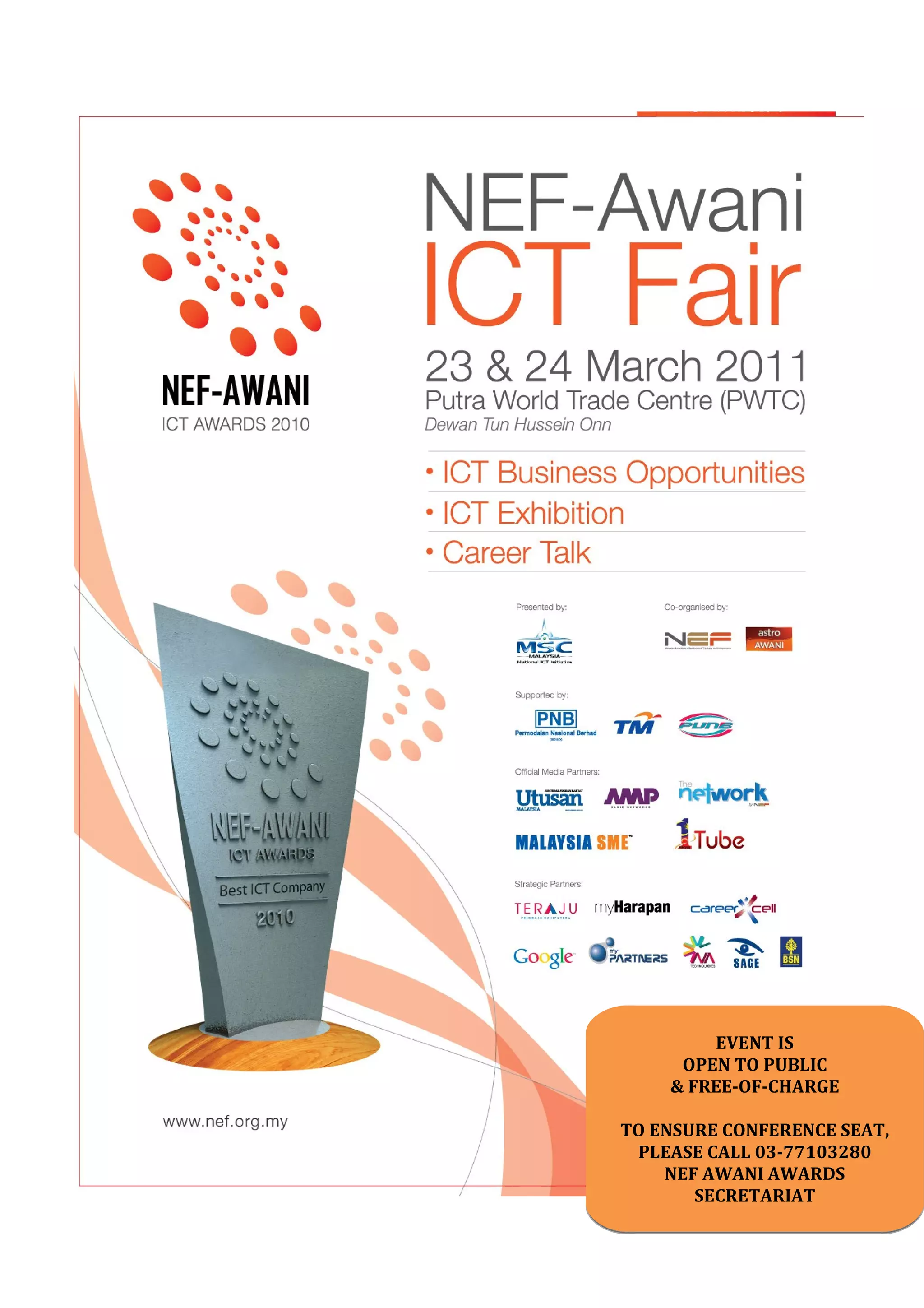 NEF Awani Awards Infokit | PDF