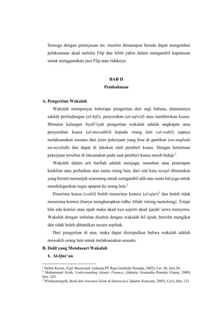 Akad Wakalah dalam Aplikasi Flip | PDF