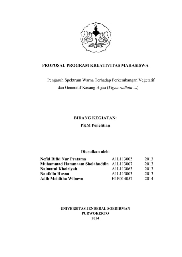 Pengaruh Spektrum Warna Terhadap Perkembangan Vegetatif dan Generatif ...