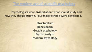 SCIENCE OF PSYCHOLOGY | PPTX