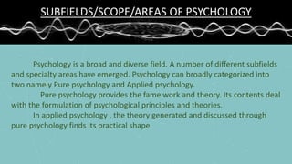 SCIENCE OF PSYCHOLOGY | PPT