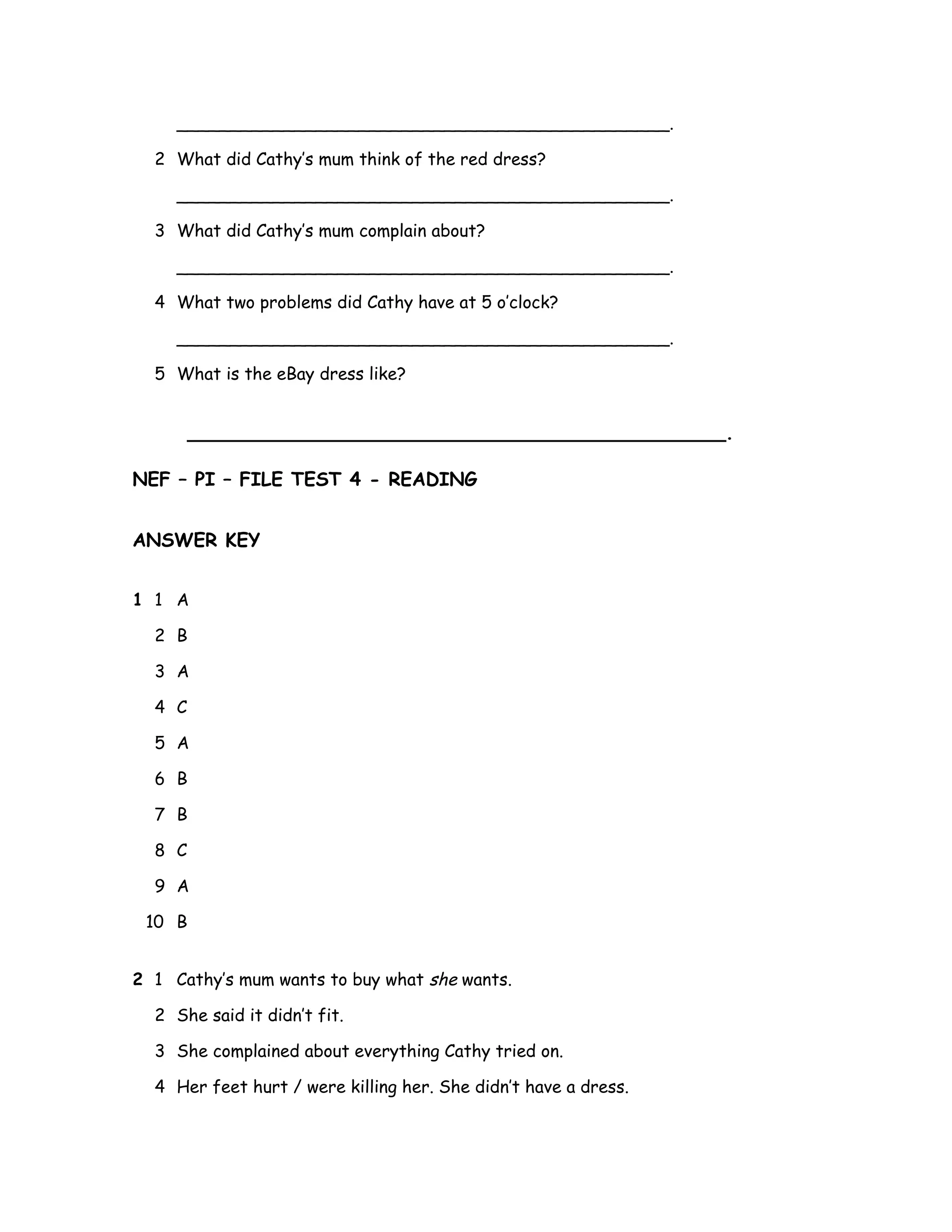 NEF – PI – FILE TEST 4 - READING | DOC