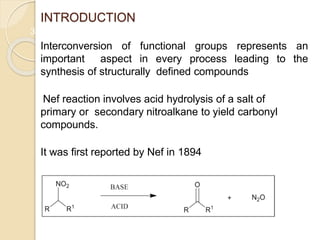 Nef reaction | PPTX