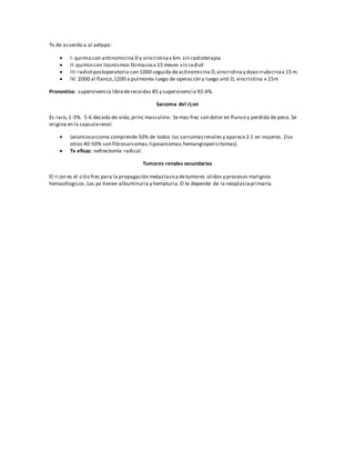 Nefroblastoma (tumor de wilms) | DOCX