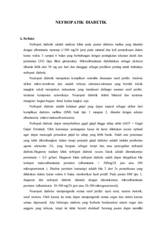 Nefropatik diabetik | DOCX