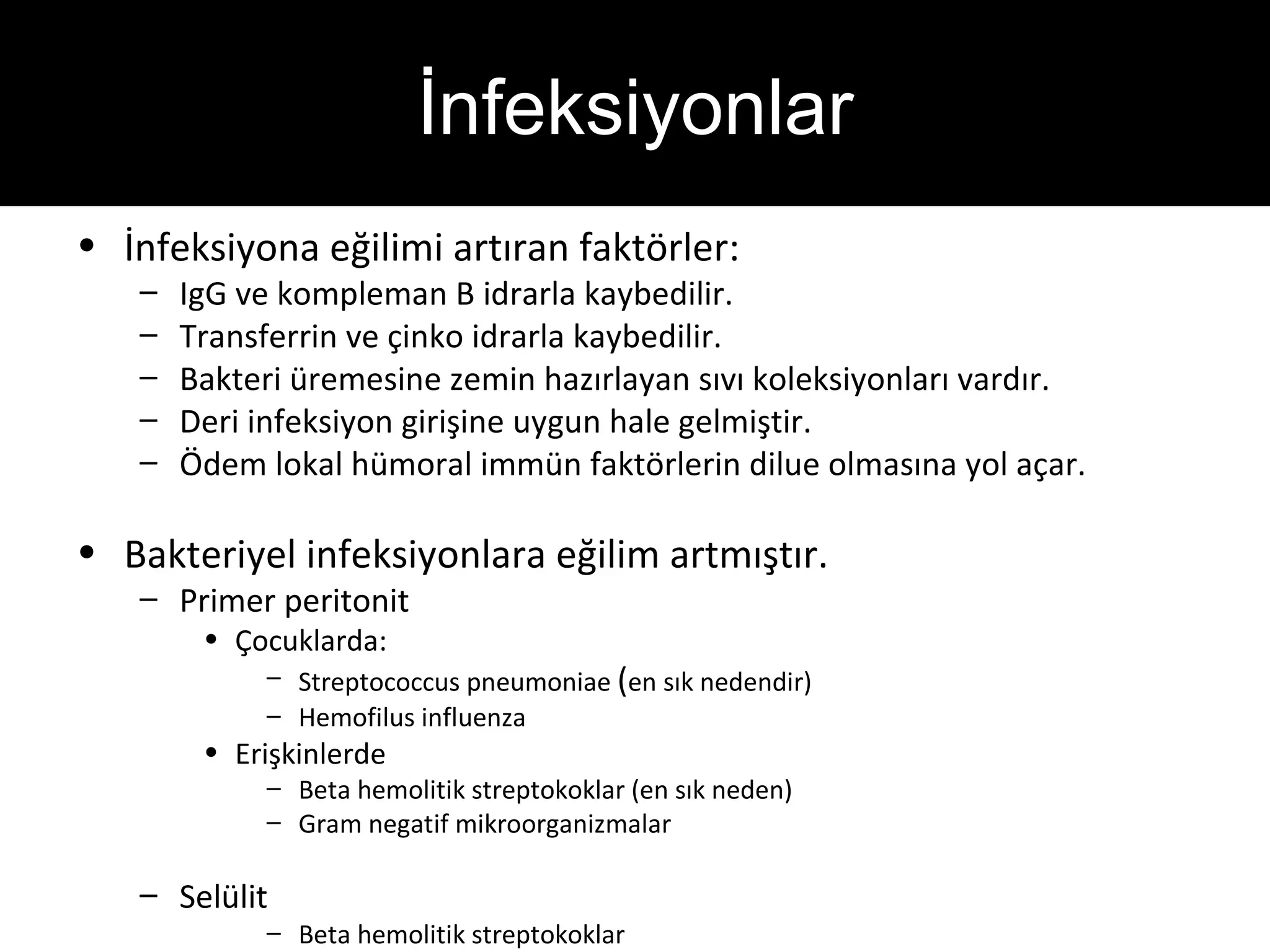 Nefrotik sendrom (fazlası için www.tipfakultesi.org ) | PPT