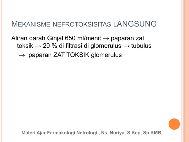 PPT Toksikologi Nefrotoksik | PPTX