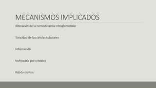 Nefrotoxicidad por farmacos | PPTX