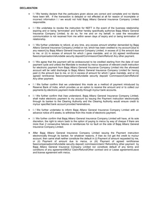 Neft mandateform | PDF