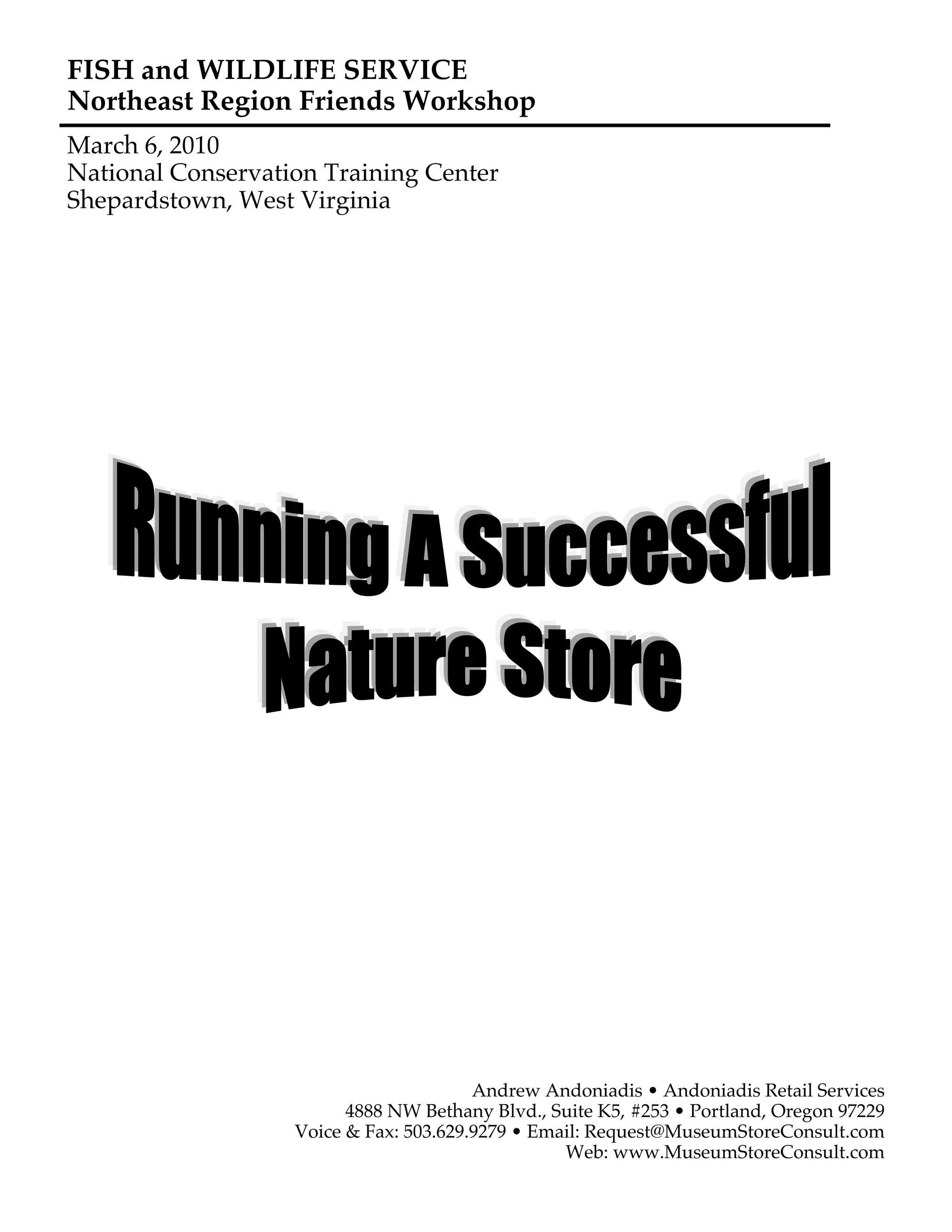 Running a Successful Nature Store | PDF