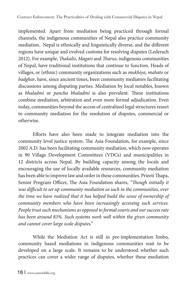 Contract Enforcement: The Practicalities of Dealing with Commercial ...