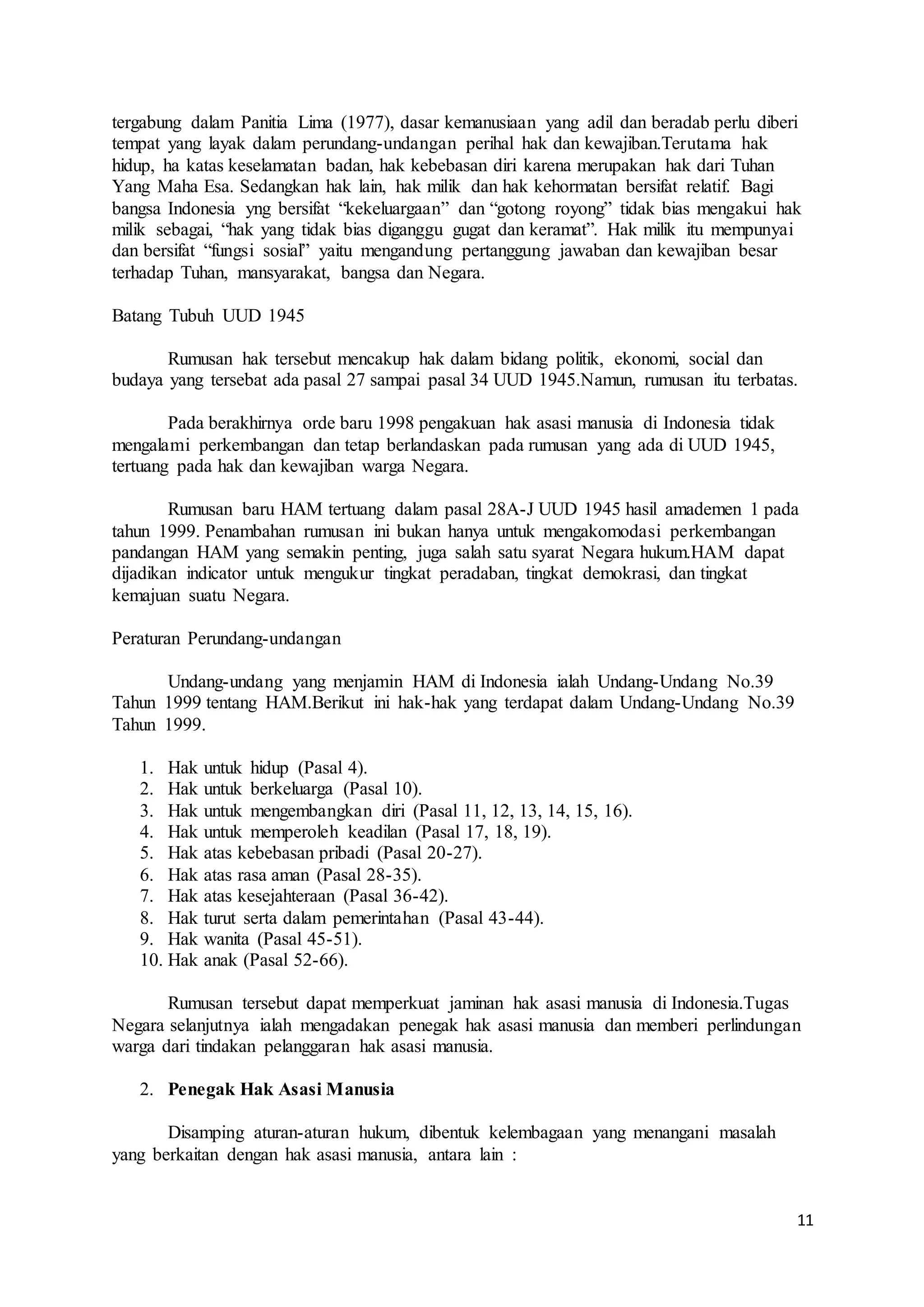 Negara hukum dan ham | DOCX