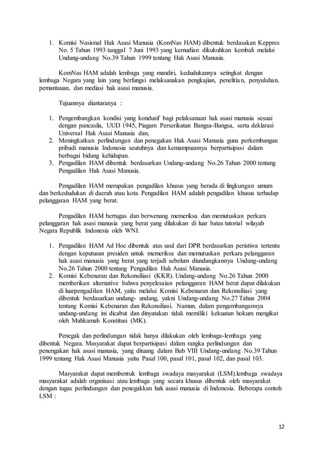 Negara hukum dan ham | DOCX