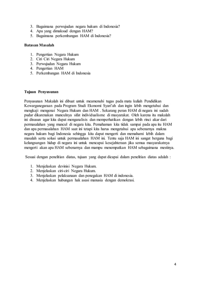 Negara hukum dan ham | DOCX