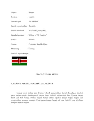 Negara kenya | DOCX