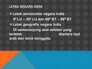 Negara maju dan negara berkembang ( india ) | PPTX