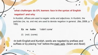 negation in English, three dimensional approach | PDF