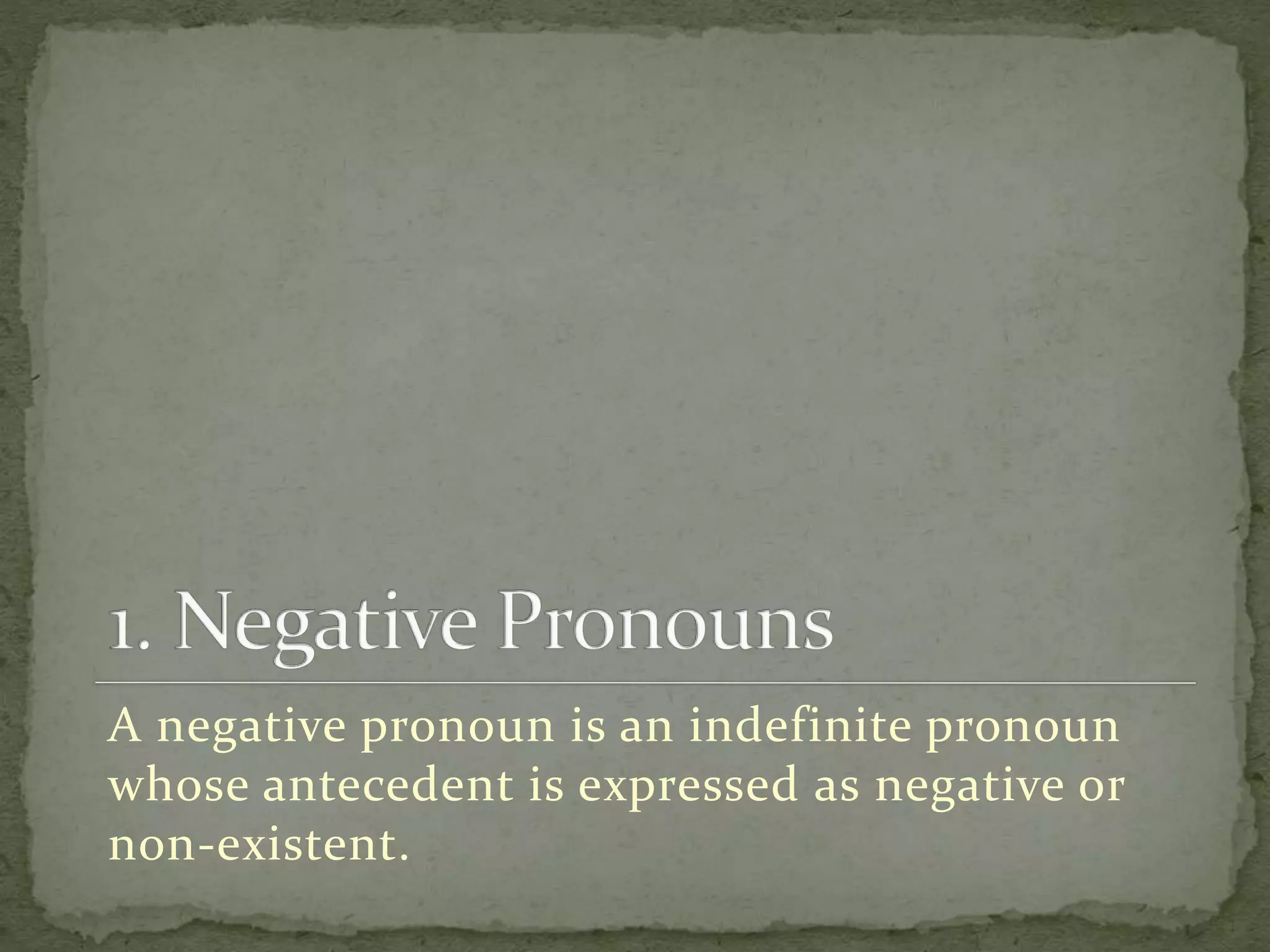 Negations (Morphology) | PPT