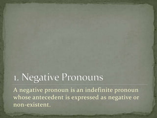 Negations (Morphology) | PPT