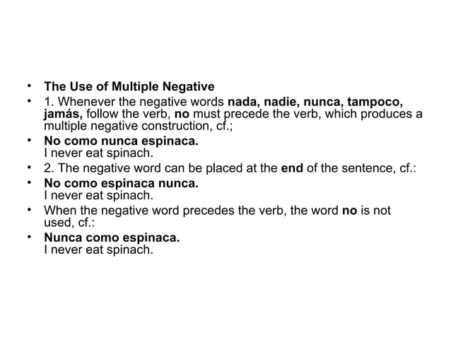 Negative expressions | PPT