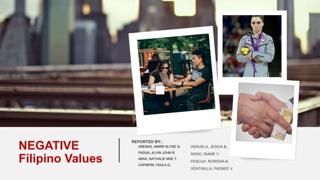 Negative Filipino Values | PPTX | Debated Sensitive Social Issues ...