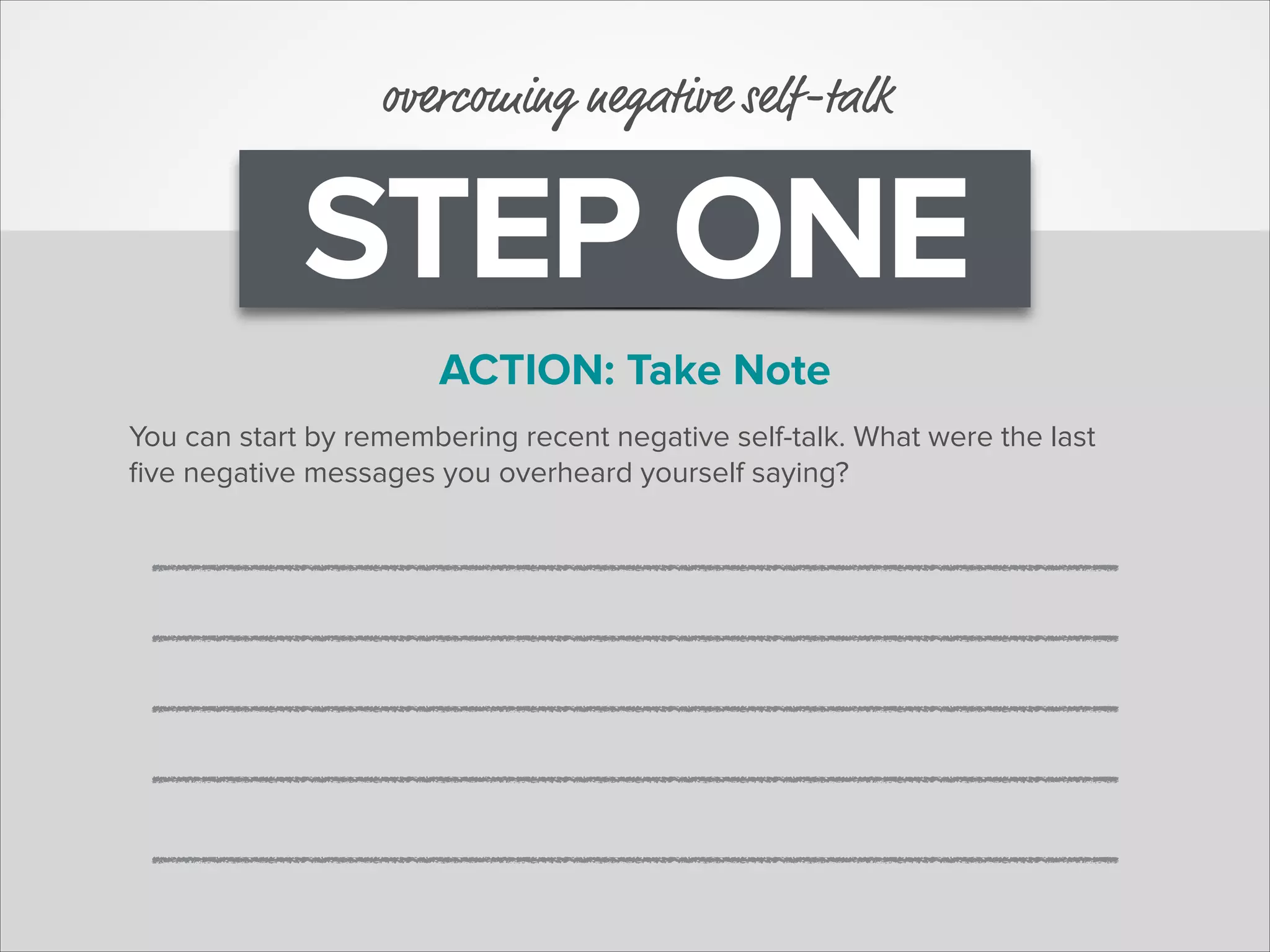 Overcoming Negative Self-Talk to Win in Health and Fitness | PDF