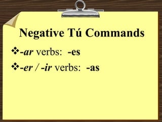 Negative tu-commands | PPT