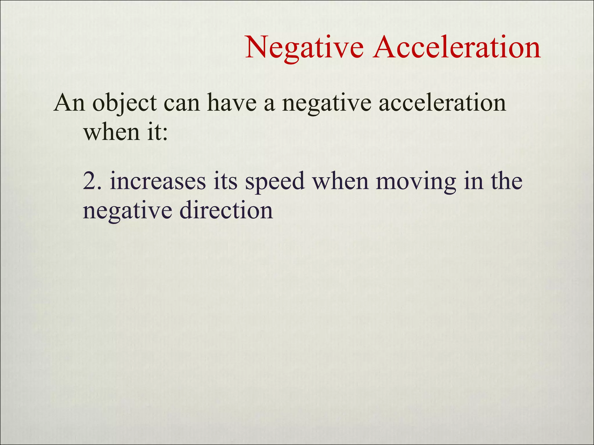Negative acceleration | PPT